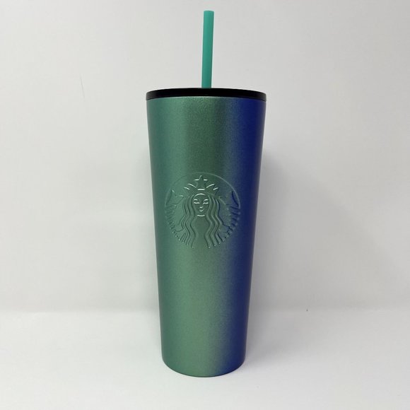 Starbucks | Kitchen | Starbucks Tumbler Bluegreen Color Transition ...